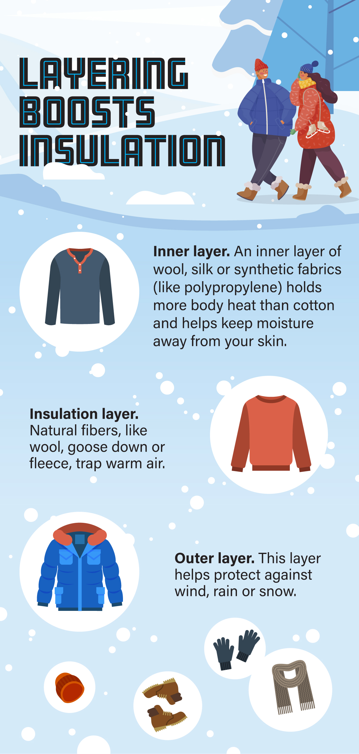 Dress in winter layers | Santa Clara Family Health Plan